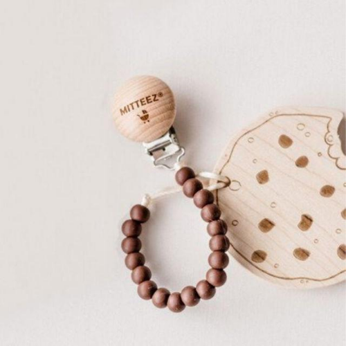 Chocolate Pacifier Clip - KinderSuite